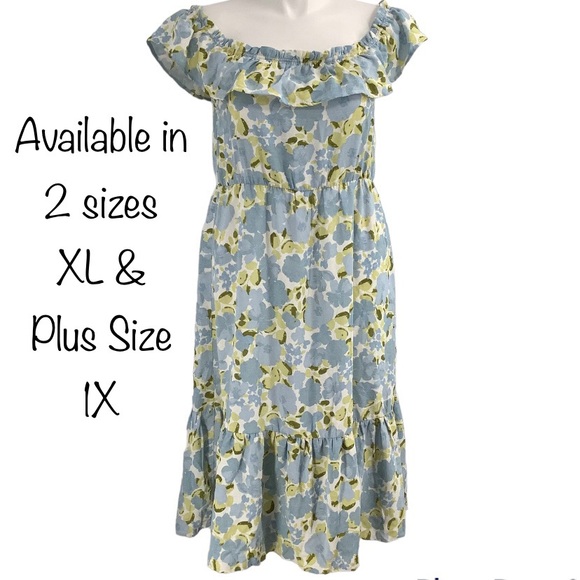 Adore Me | Dresses | Adore Me Floral Print Dress Off Shoulder 2 Sizes ...